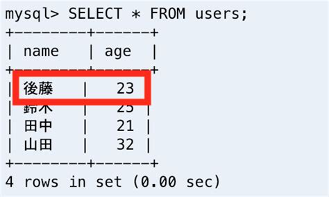 【mysql】データを更新する（update の使い方） 初心者向け完全無料プログラミング入門