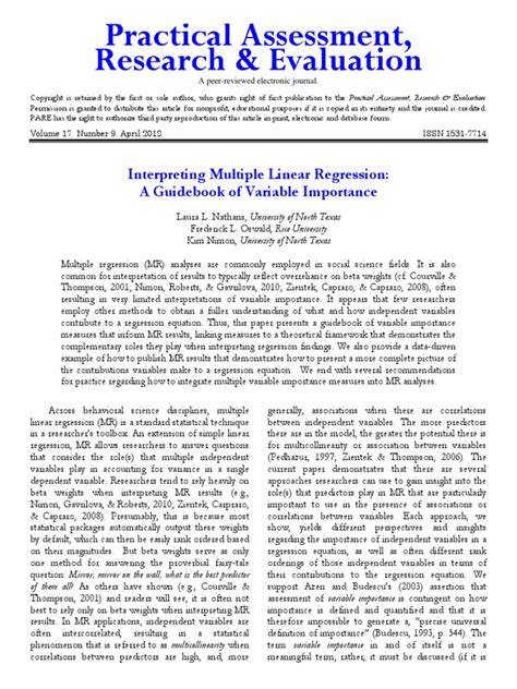 interpreting multiple regression pdf regression analysis correlation and dependence
