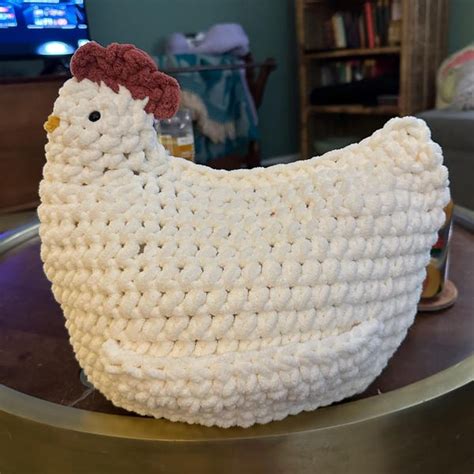 Chicken Pouf Crochet Pattern Pdf File Bookish Book Ts Booktok