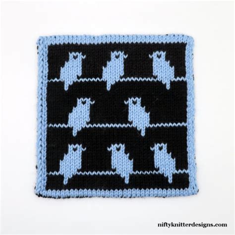Bird Party Potholder Nifty Knitter Designs