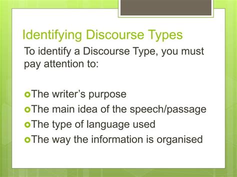 Discourse types | PPTX