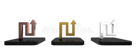 Colorful Arrow Icon Isolated On White Background Direction Arrowhead Symbol Navigation Pointer