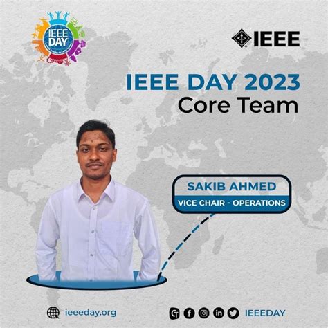 Sakib Ahmed On Linkedin Continuing With Ieee Day With More Responsibilities Thanks To Cybele