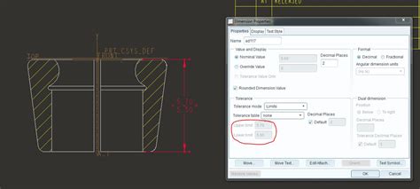 solved limit dimensions unable to edit tolerance limits ptc community