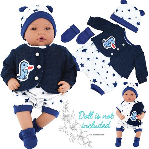 Bibi Doll Outfits Reborn Doll Clothes Navy 50 Cm 20 By Bibi Doll Bibi Dolls