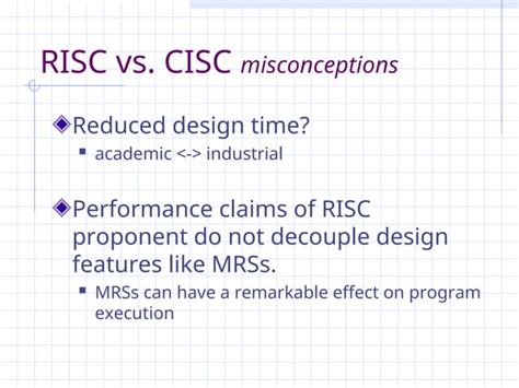 Tiborppt Risc Vs Cisc Ciscrisc Features Ppt