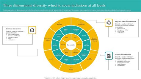 Three Dimensional Diversity Wheel To Cover Inclusions At All Levels