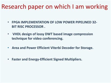Vlsi Design Summer Training Ppt Pptx