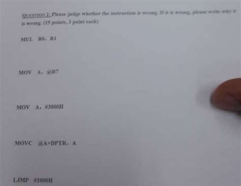 Solved 8051 Microcontroller Please Judge Whether