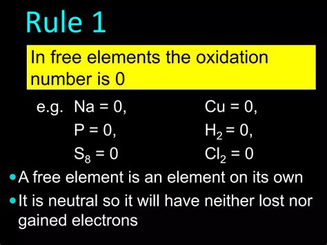 2 6 1 Oxidation Numbers Pptx Chemistry Science