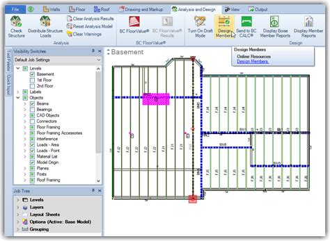 Run Design On A Single Member Group Or Level Selection Tools Boise Ewp Support