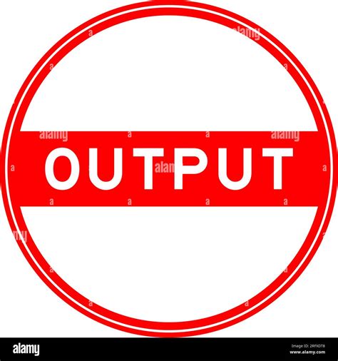 Red Color Round Seal Sticker In Word Output On White Background Stock Vector Image And Art Alamy