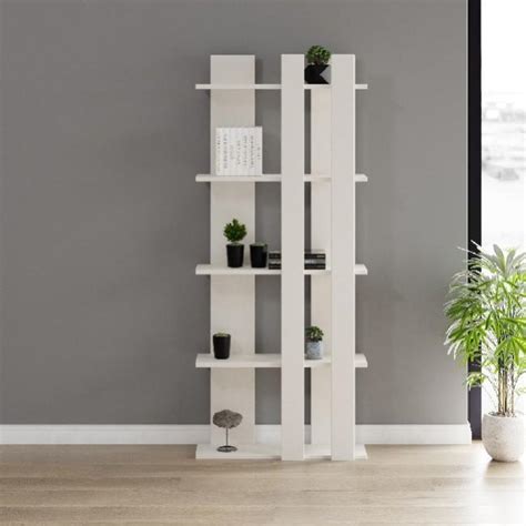 Libreria Tiny In Truciolare Melaminico Bianco Homemania Leroy Merlin