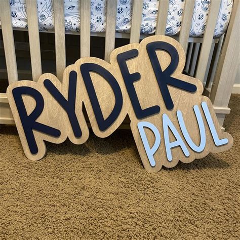 Large Custom Wood Name Sign Nursery Name Sign Boho Girl Name Sign