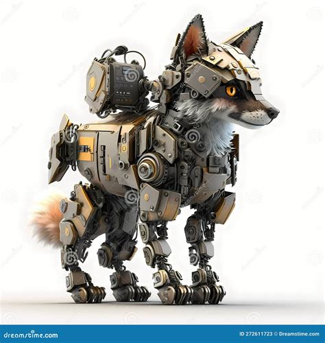 Tiny Wolf Security Robot Generative AI Stock Illustration Illustration Of Concept