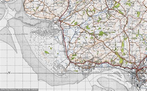 Historic Ordnance Survey Map Of Pinged 1946 Francis Frith