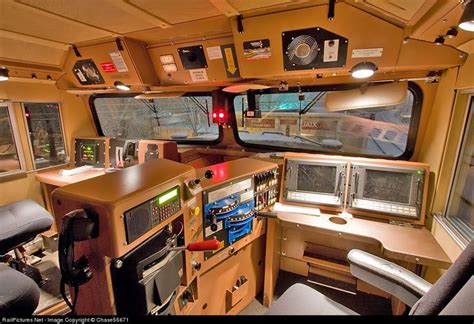 Inside A Bnsf Train Engine