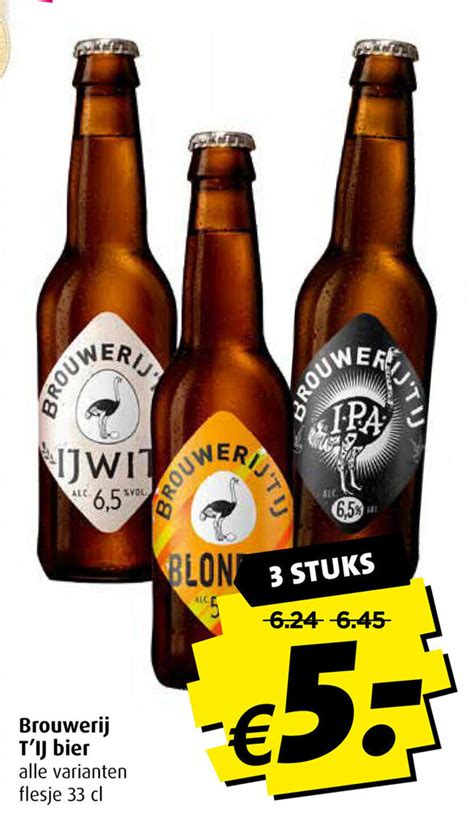 Brouwerij Tij Bier 33 Cl Aanbieding Bij Boni