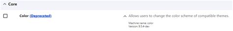 Color Module Isnt Recognized As A Deprecated Module Despite Lifecycle