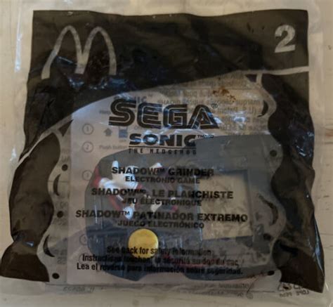 Mcdonalds 2003 Sega Sonic The Hedgehog Shadow Grinder Electronic Lcd