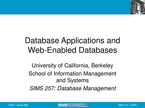 PPT Database Applications And Web Enabled Databases PowerPoint Presentation ID 5199471