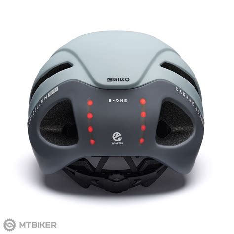Briko E-ONE LED 23 helmet, light blue - MTBIKER.shop