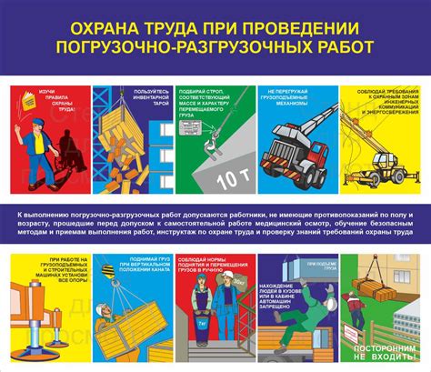 "Стенд Охрана труда при проведении погрузочно-разгрузочных работ ...