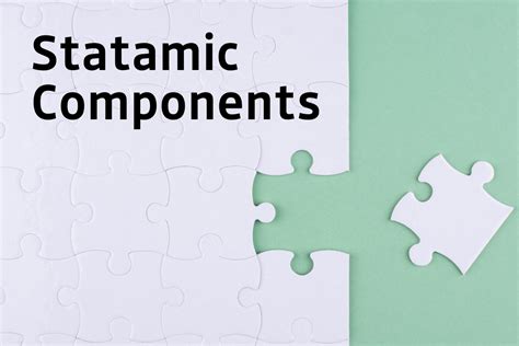 Statamic Components A Statamic Addon