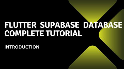 Flutter Supabase Tutorial Medium