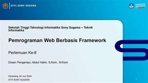 Pertemuan Ke 9 Pemrograman Web Berbasis Frameworkpptx