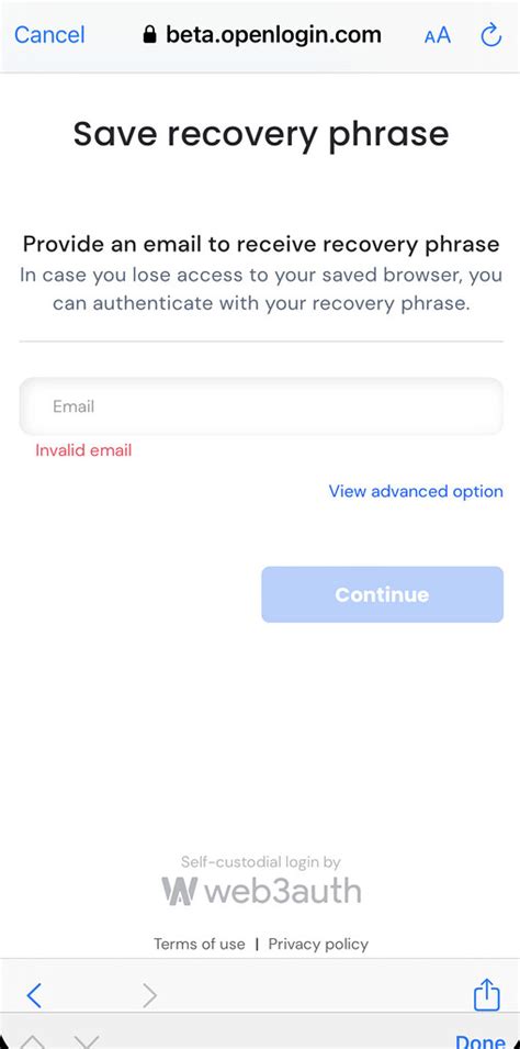 React Native Continue Button On Mfa Email Input Page Unresponsive 400 Error Register V2