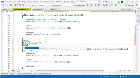 Unit Test Using Theory C Xunit Test Unit Test Youtube