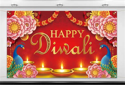 Nepnuser Diwali Decorations Photo Booth Backdrop Indian Festival Of