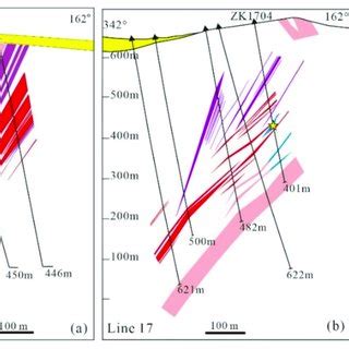 Geological Sketch Map Representative Drill Locations And Numbers In