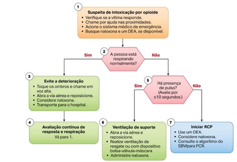 Figura 3 Algoritmo De Emergência Associado à Opióides Para Profissionais Da área Da Saúde