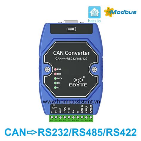 Bộ Chuyển đổi Canbus Sang Rs232 Rs485 Rs422 Modbus Ebyte Ecan01 Hỗ Trợ Homeassistant Hass Plc