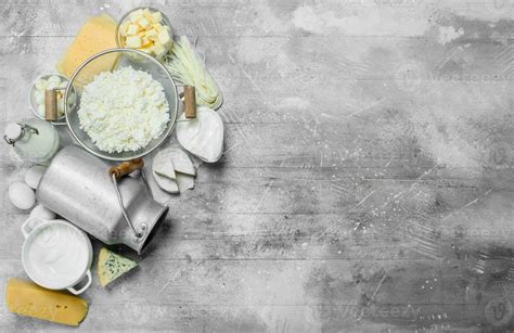 Different Types Of Dairy Products 32004314 Stock Photo At Vecteezy