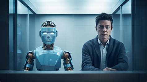 Premium AI Image | Concept of competition between humans and artificial ...