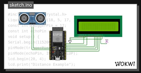 Ultrasound Sensor Wokwi Esp32 Stm32 Arduino Simulator Ultrasound Sensor Wokwi Esp32 Stm32 Arduino Simulator