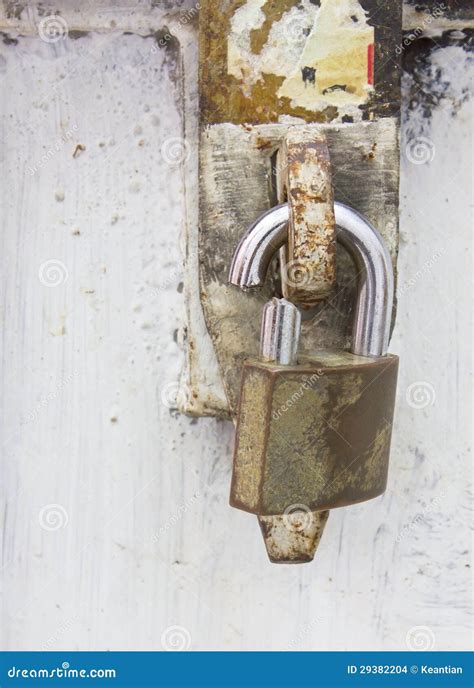 Large strap lock. stock photo. Image of background, gate - 29382204