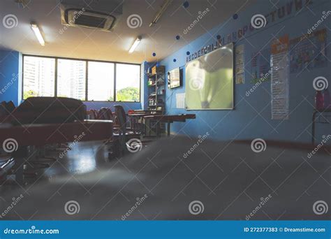 Internal View Of An Empty Classroom Of The Public School Editorial
