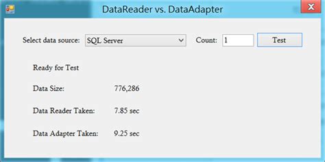 [data Access] Datareader Vs Dataadapter 小朱® 的技術隨手寫 點部落