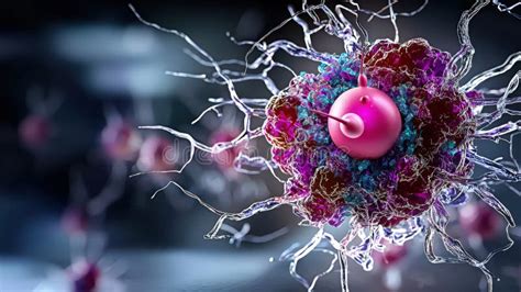 Cellular Dynamics Of Cancer Close Up Microscopic Analysis And Visualization In Laboratory