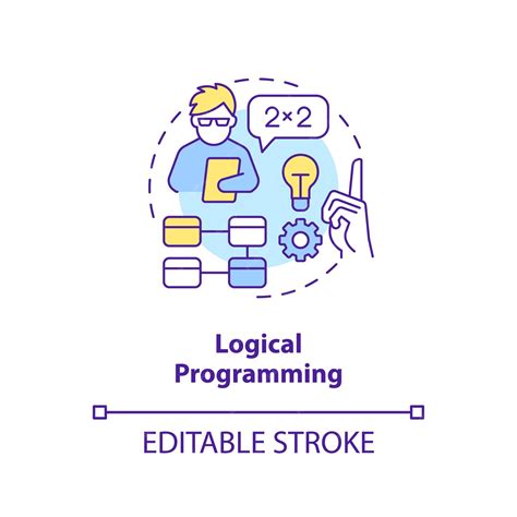 Premium Vector Logical Programming Concept Icon