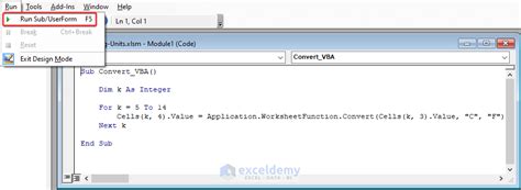 How To Convert Units In Excel 3 Methods Exceldemy