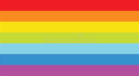 Vector Of Rainbow Flag Sexual Identity Stock Vector Illustration Of Love Lesbian