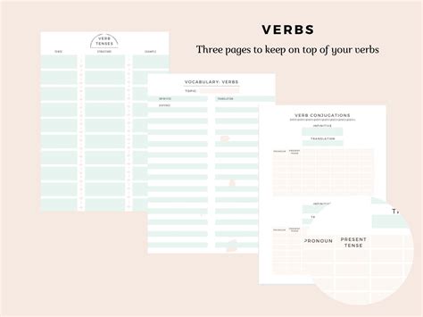 Language Learning Notebook Study Journal Printable PDF Etsy