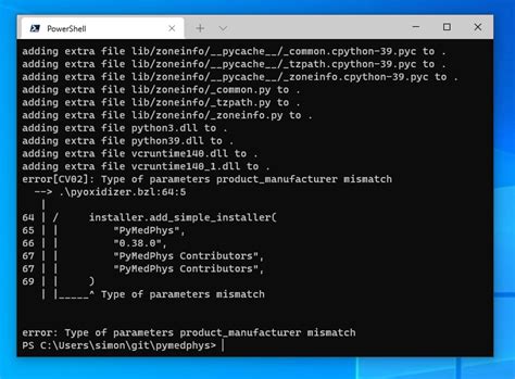 building a pyoxidizer binary install of pymedphys · issue 1556