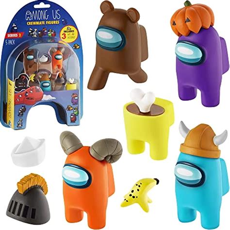 Pmi Among Us Mystery Crewmate Figures 5pk Includes Impostor 4 6 Oz