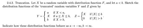 solved 2 4 2 truncation let x be a random variable with